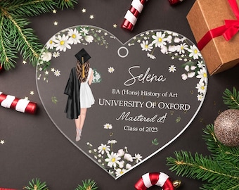 Personalized Graduation Print Heart Acrylic Plaque, Graduation Gift for ...