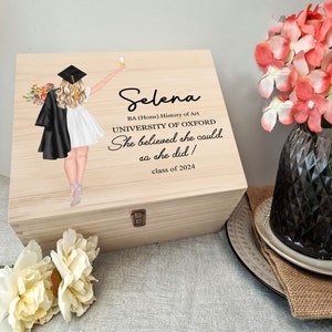 Personalized Graduation Keepsake Box, Graduation Memory Box, Graduation ...