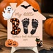 Custom First Halloween Footprint Sign, Baby's First Halloween ...