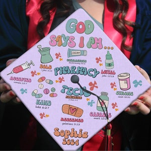Personalized Pharmacy Tech Graduation Cap Topper, Pharm.d Next Cap ...
