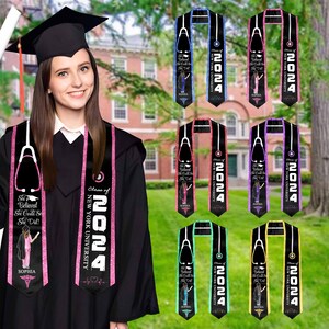 Personalized Nurse Graduation Stoles, Custom Graduation Sashes, Nursing ...
