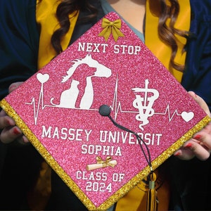 Personalized Veterinarian Graduation Cap Topper, Custom Vet Tech Grad ...