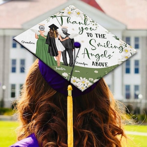 Personalized Thank You Parents Graduation Cap Topper, Graduation Cap ...