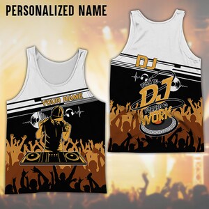 Personalized DJ Shirt for Amateur and Professional Djs, Custom Gift for ...