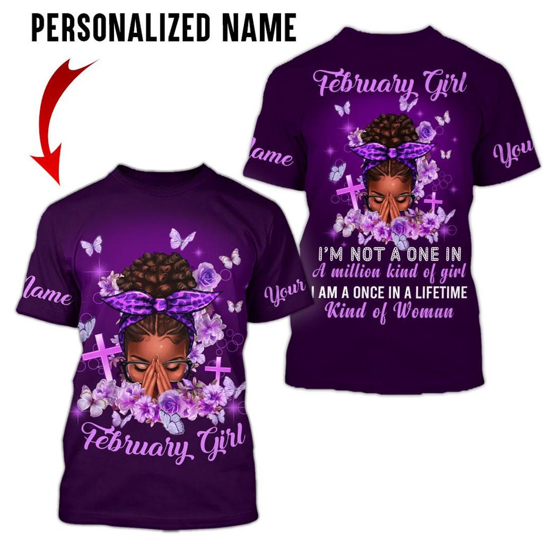 Personalized Name February Birthday Shirt, Legging, Hoodie, February ...
