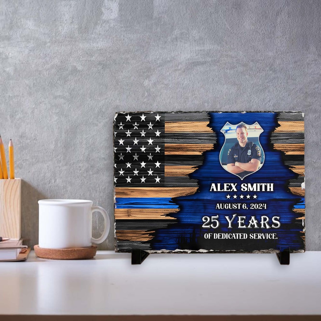 Personalized Police Officer Retirement Gift, Custom Police Retirement ...