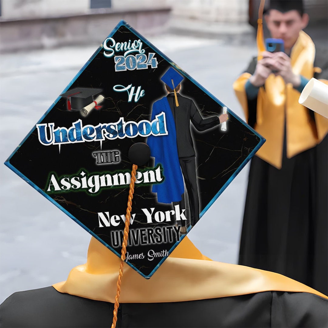 Personalized Graduation Cap Topper for Male, Man Cap Decoration for ...