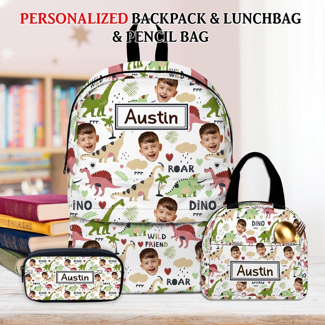 Personalized Photo Back to School Combo Backpack , Back to School Gift ...