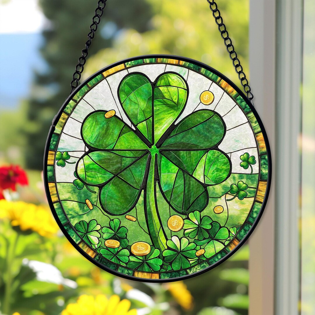 Happy St Patrick's Day Suncatcher, St. Patrick's Day Decoration ...