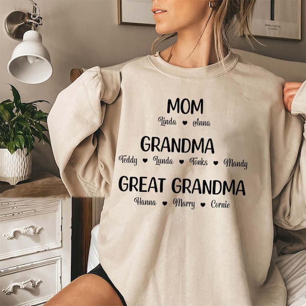 Personalized Shirt For Mom And Grandma Etsy