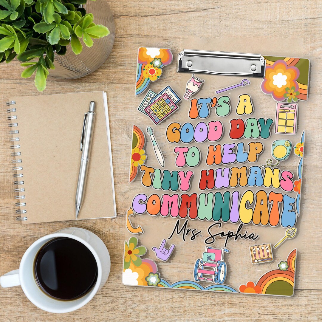 Personalized Speech Language Pathologist Clear Acrylic Clipboard, Gift ...