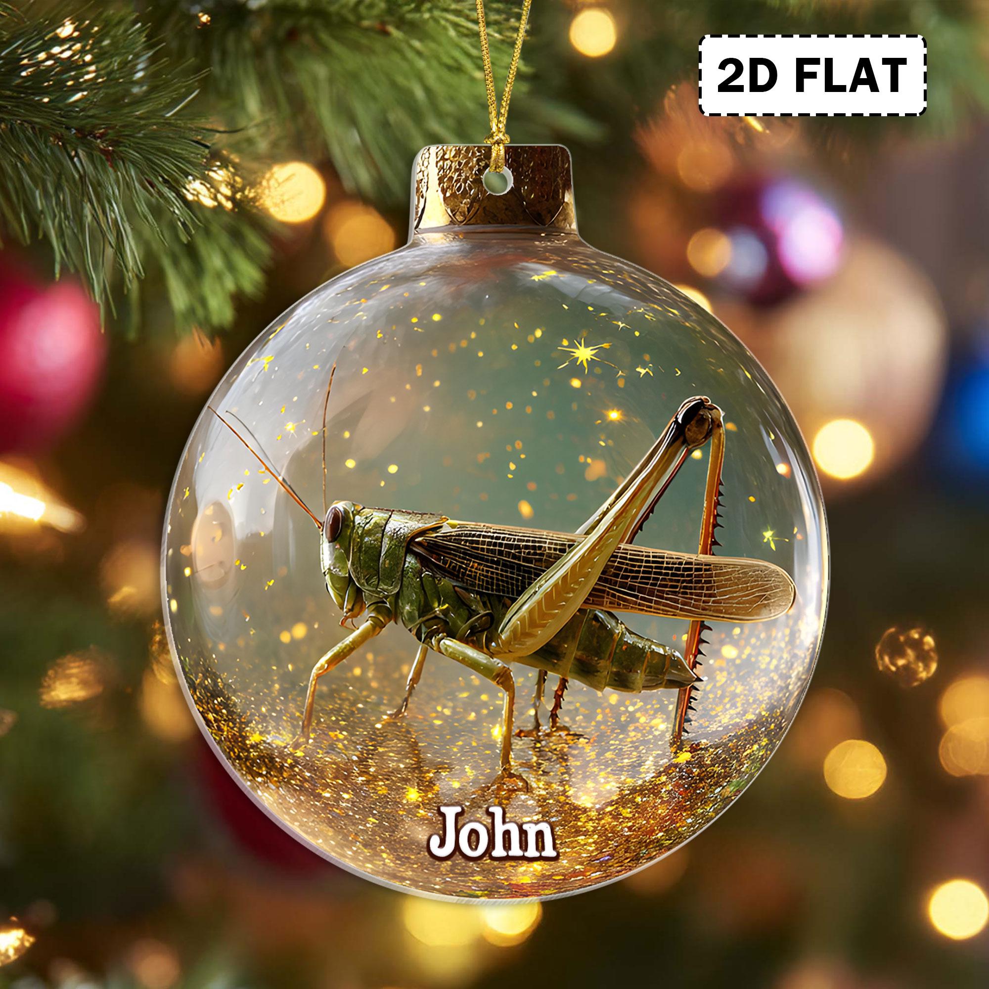 Custom 2D Insect Christmas Ornaments With Names – Bee, Butterfly ...