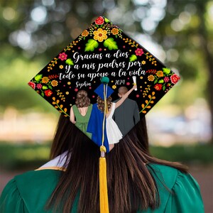 Personalized Mexican Graduation Cap Topper, Latina Grad Cap Topper ...