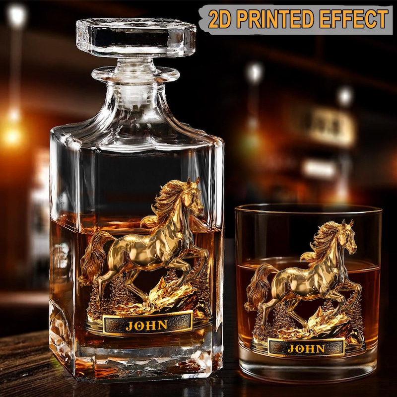 Horse Glass Whiskey - Etsy