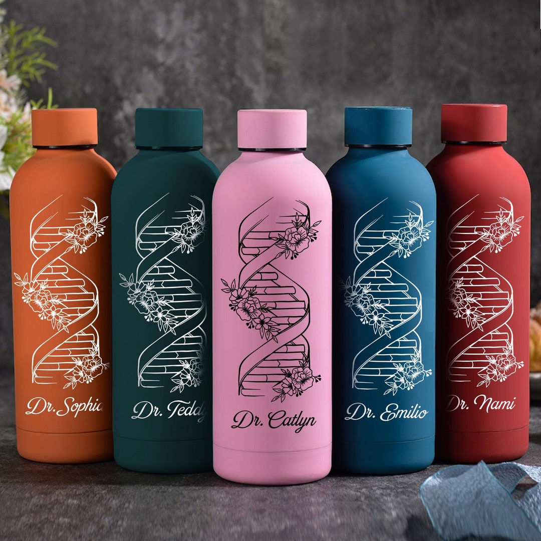 Personalized Name DNA 17 Oz Water Bottle, Chemical Engineer Gifts ...