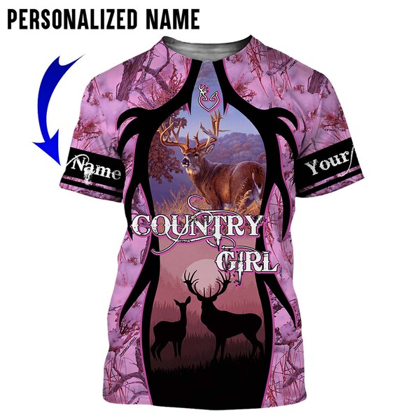 Pink Camo Tshirt - Etsy