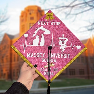 Personalized Veterinarian Graduation Cap Topper, Custom Vet Tech Grad ...
