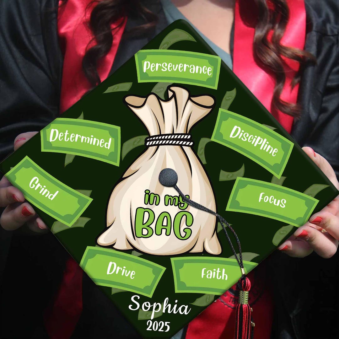 Personalized Graduation Cap Topper, Business Finance Graduation Cap ...