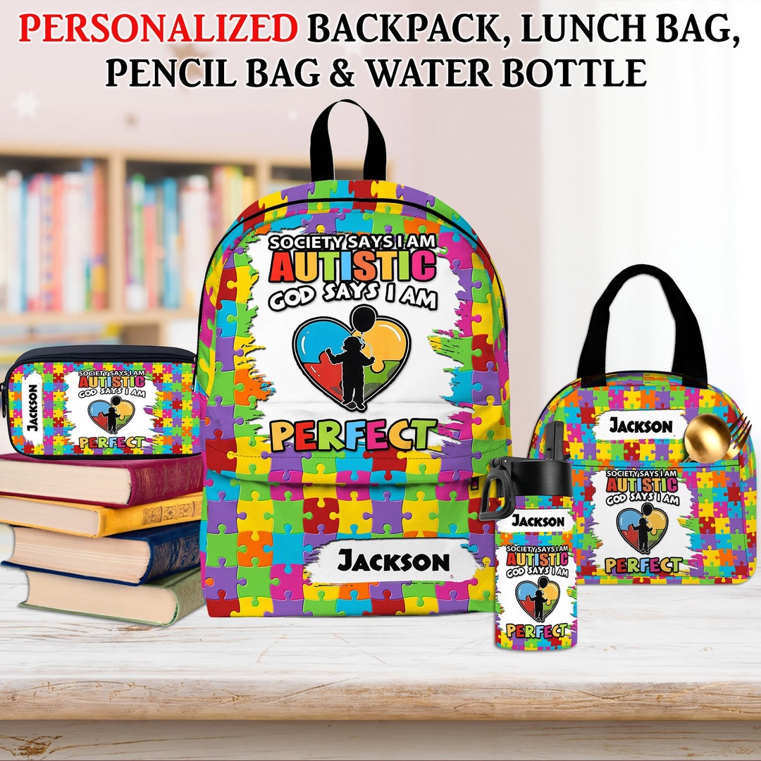 Personalized Please Be Patient I Have Autism Backpack, Autistic Girls ...