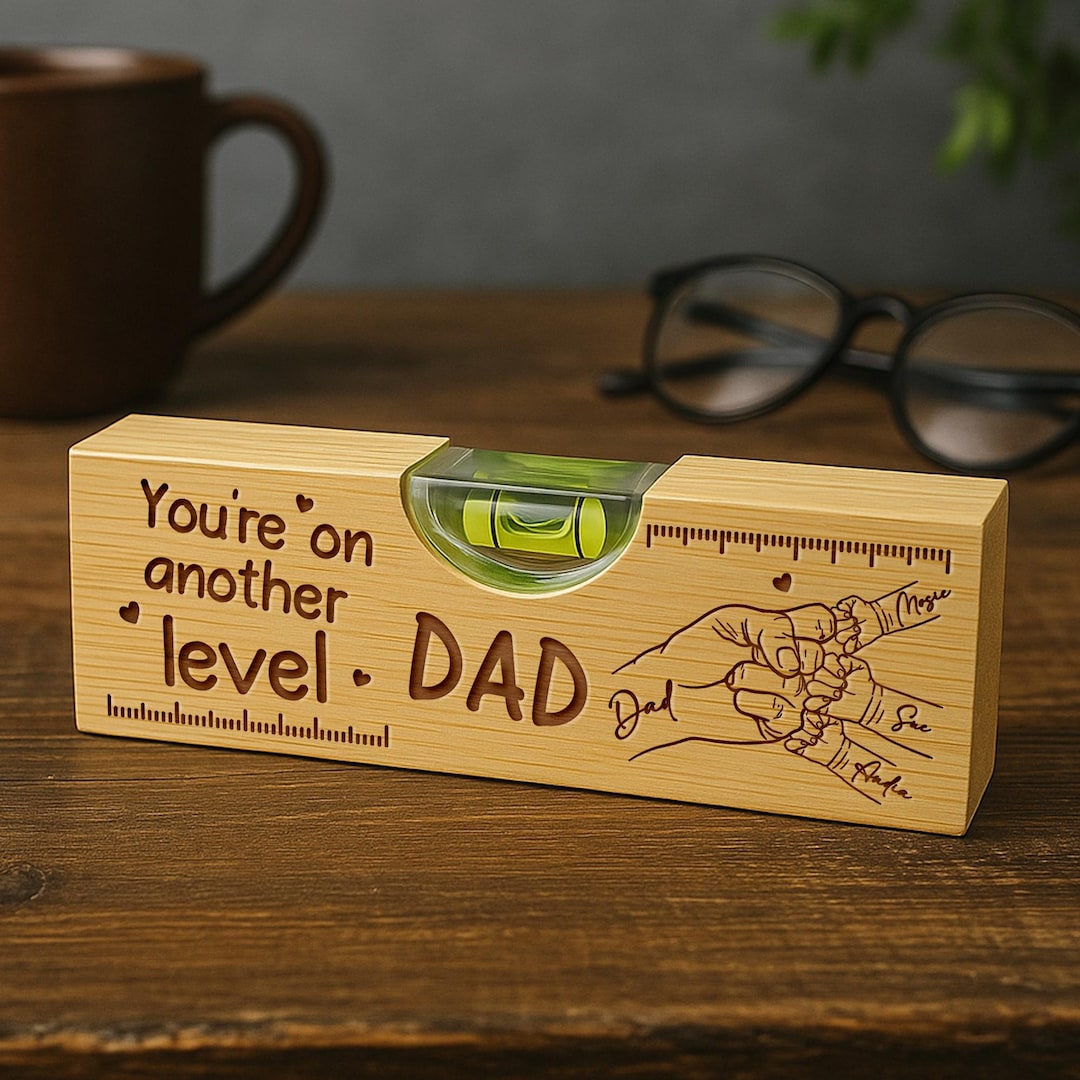 Custom Engraved Fist Bump Dad and Kid - You're on Another Level Multi ...