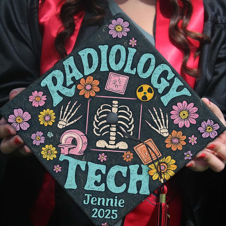 Personalized Radiology Graduation Cap Topper, Custom Radiology Grad Cap ...