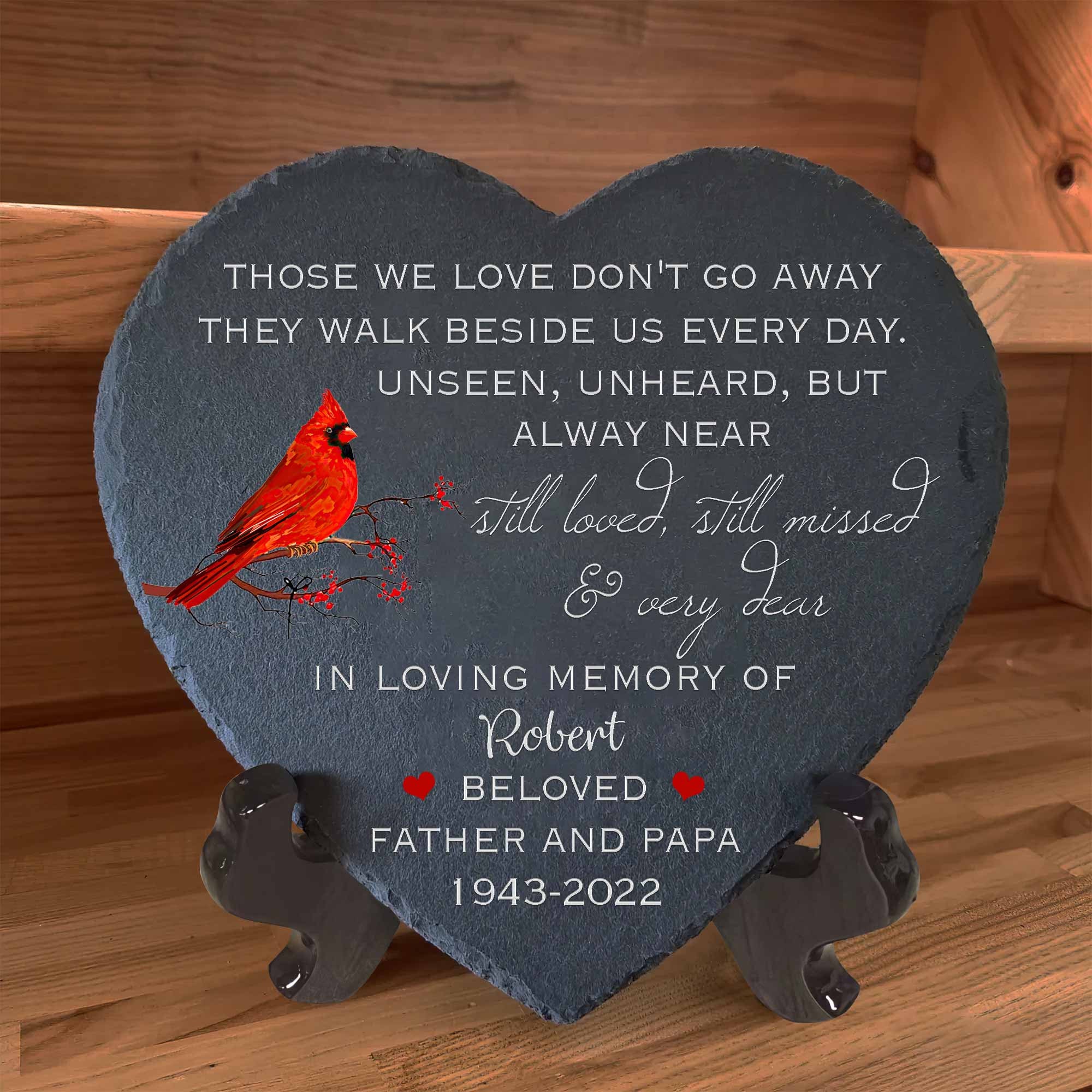 Custom Memorial Stone, Indoor/outdoor Use, Remembrance Stone for Home ...
