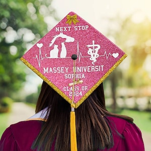 Personalized Veterinarian Graduation Cap Topper, Custom Vet Tech Grad ...