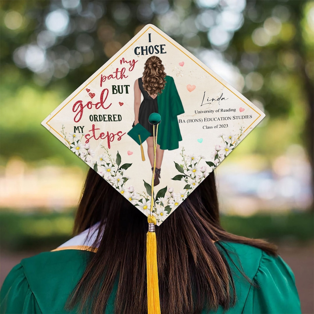 Personalized Graduation Cap Topper, Black Queen Grad Cap Topper, Class ...