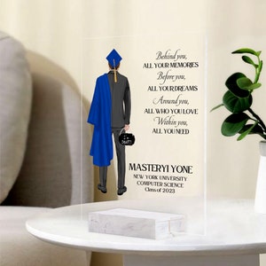 Personalized Male Graduation Print Rectangle Plaque, Custom Graduation ...