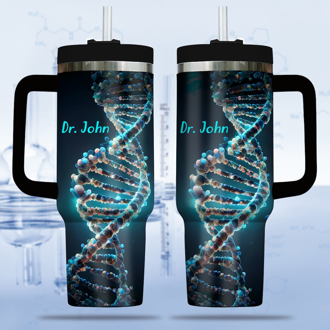 Personalized Genetics & DNA 40oz Tumbler, Chemistry Tumbler, Medical ...