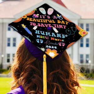 Personalized Nicu Nurse Grad Cap Topper, Class of 2024, It's A ...
