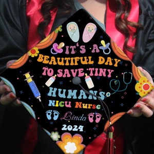 Personalized Nicu Nurse Grad Cap Topper, Class of 2024, It's A ...