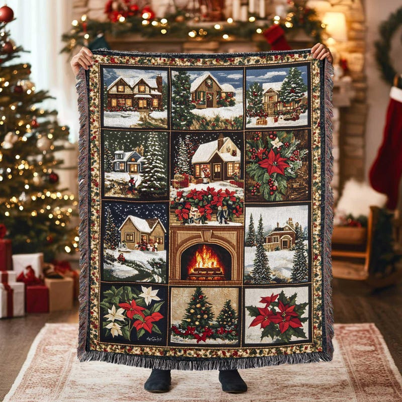 Christmas Blanket - Etsy