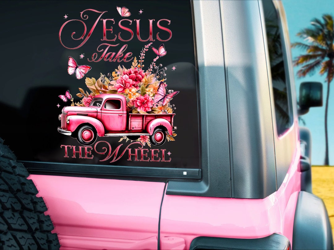 Jesus Car Decal Window Vinyl Sticker, Religious Decal Sticker ...