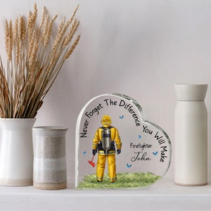 Personalized Firefighter Gift, Firefighter Retirement Gift, Firefighter ...