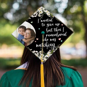 Custom Photo Memorial Cap Decoration, Personalized Memories Graduation ...