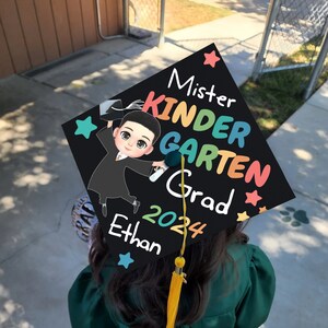 Personalized Mister Kindergarten Graduation Cap Topper, 2025 Kinder ...