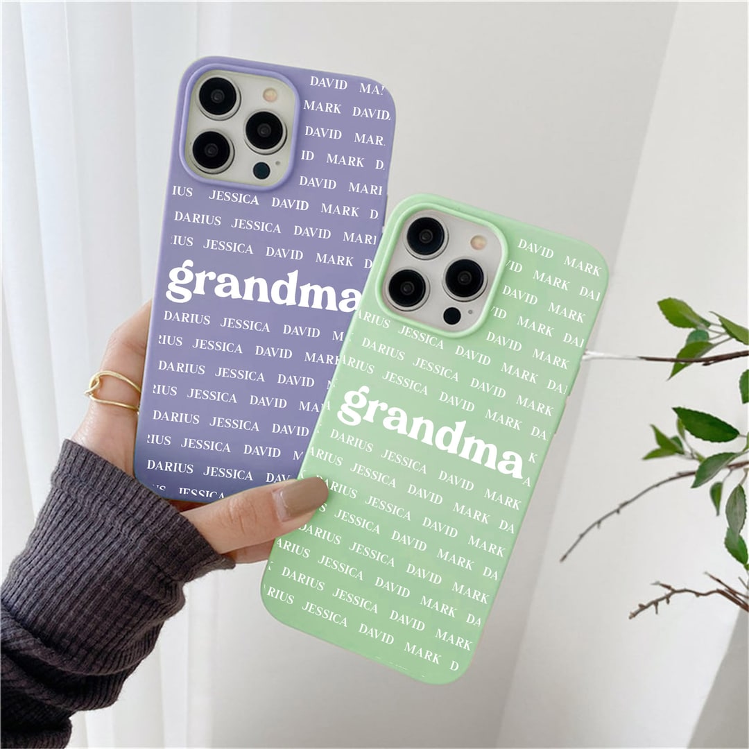 Personalized Grandma With Grandkid Name Phone Case , Custom ...