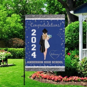 Personalized Graduation Senior Flag Class of 2024, Custom Name ...