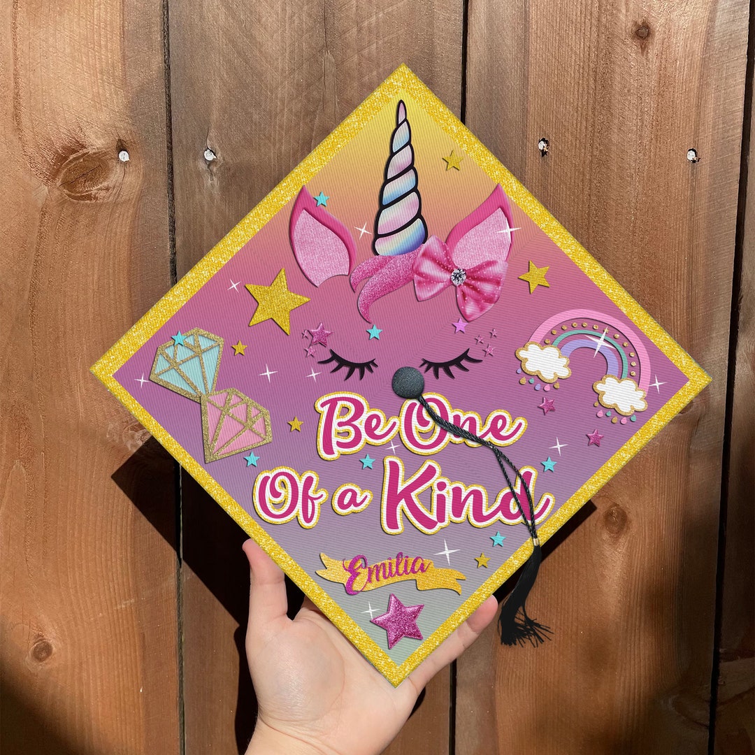 Personalized Be on of A Graduation Cap Topper, Unicorn Cap Topper Class ...