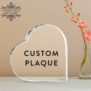 Custom Heart Shape Acrylic Sign, Customized Heart Shape Acrylic Stand ...