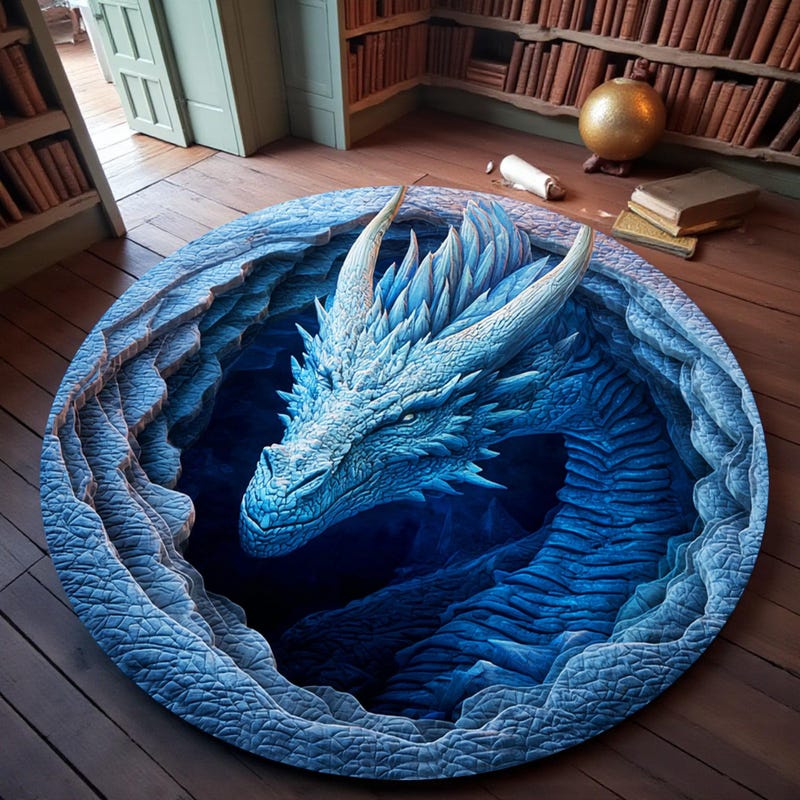 3d Runner Dragon Rugs - Etsy