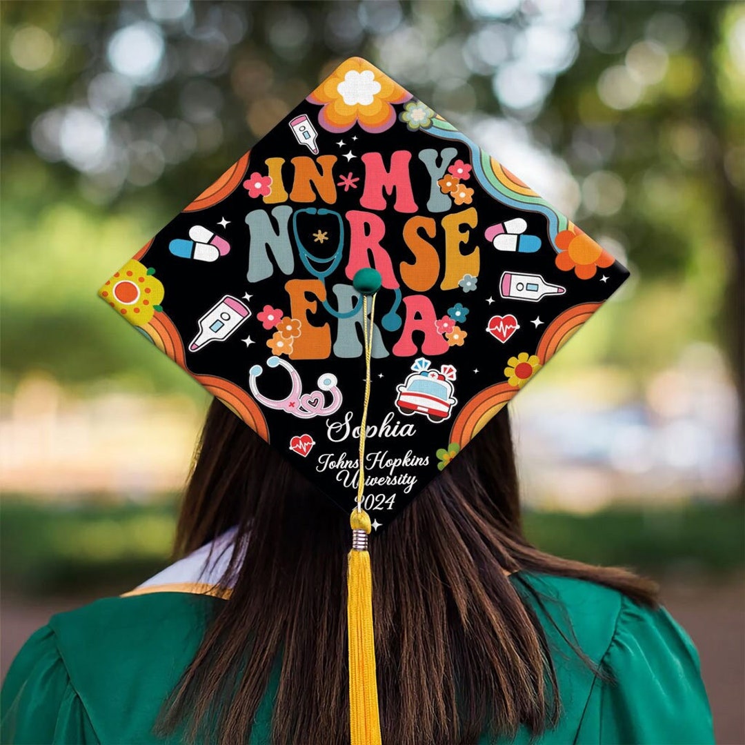 Personalized Nursing Graduation Cap Topper, Class of 2024, in My Nurse ...