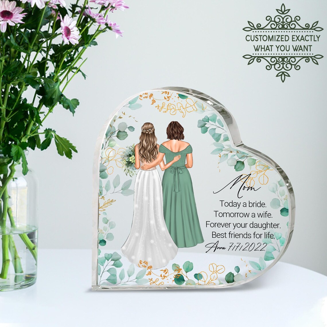Personalized Mother of the Bride Gift From Daughter Wedding - Etsy