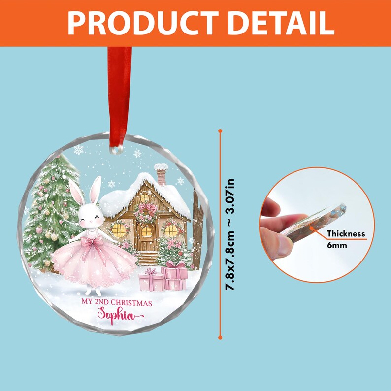Custom Name My Second Christmas Ornament, the 2nd Xmas Ornament for ...