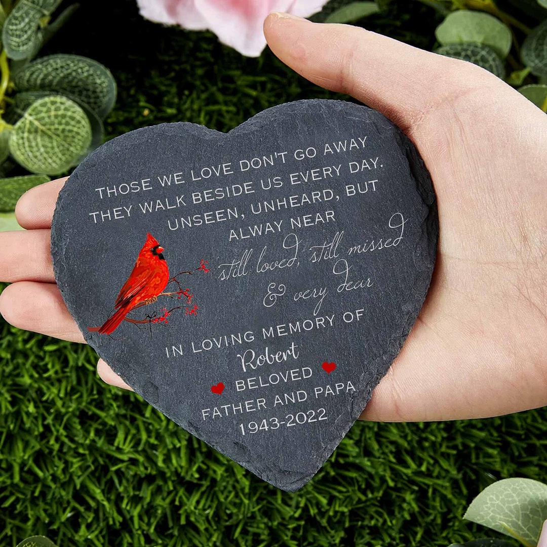 Custom Memorial Stone, Indoor/outdoor Use, Remembrance Stone for Home ...