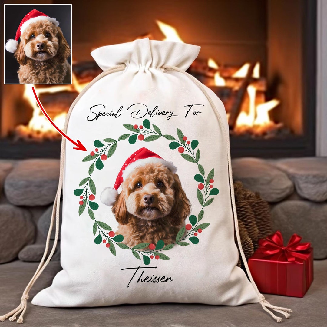 Personalized Photo Christmas Santa Sack for Christmas, Christmas Gifts ...