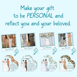 Personalized Bride and Groom Print With Pet Heart Acrylic Plaque ...