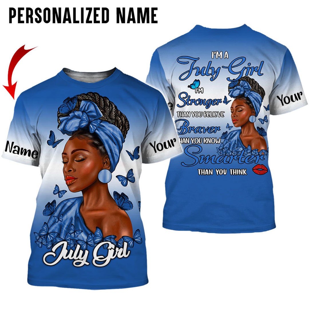 July Birthday Shirt for Women, July Girl Tshirt, Queen Born in July ...