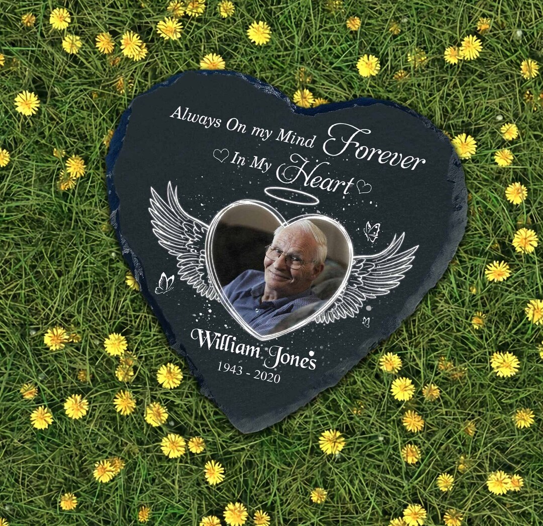 Custom Memorial Stone Indoor/outdoor Use Remembrance Stone - Etsy